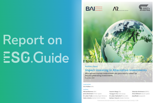 Impact Investing in Alternative Investments | Report on ESG.GuideESG.Guide
