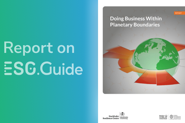 Doing Business Within Planetary Boundaries | Report on ESG.GuideESG.Guide
